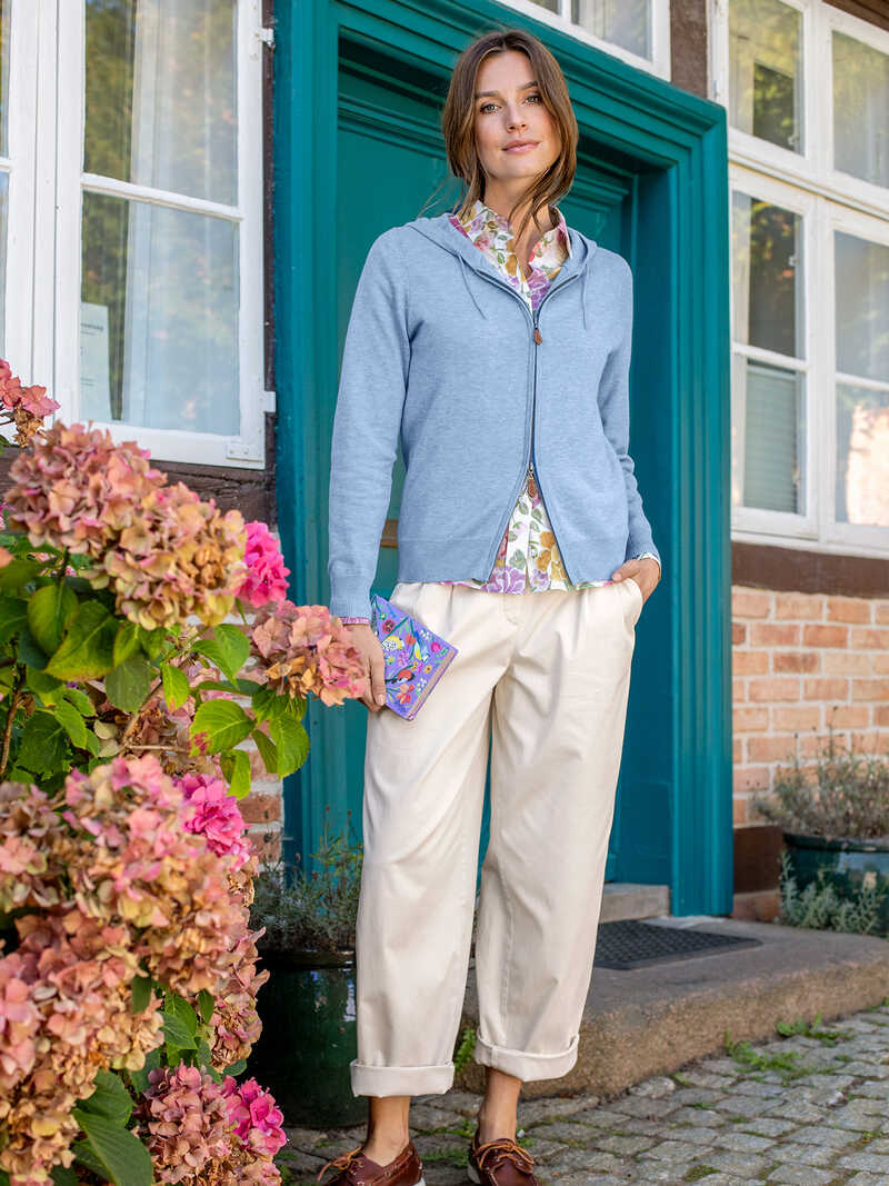 Alan-Paine-Kapuzenjacke in Blau